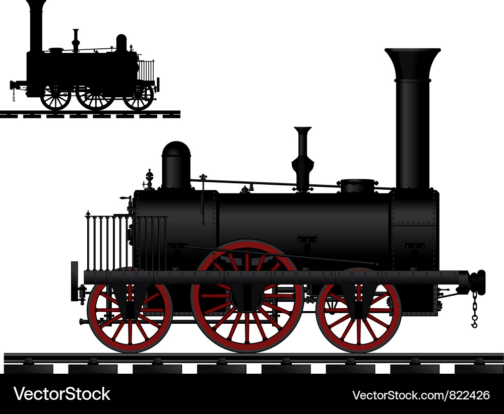 Locomotive Royalty Free Vector Image - VectorStock