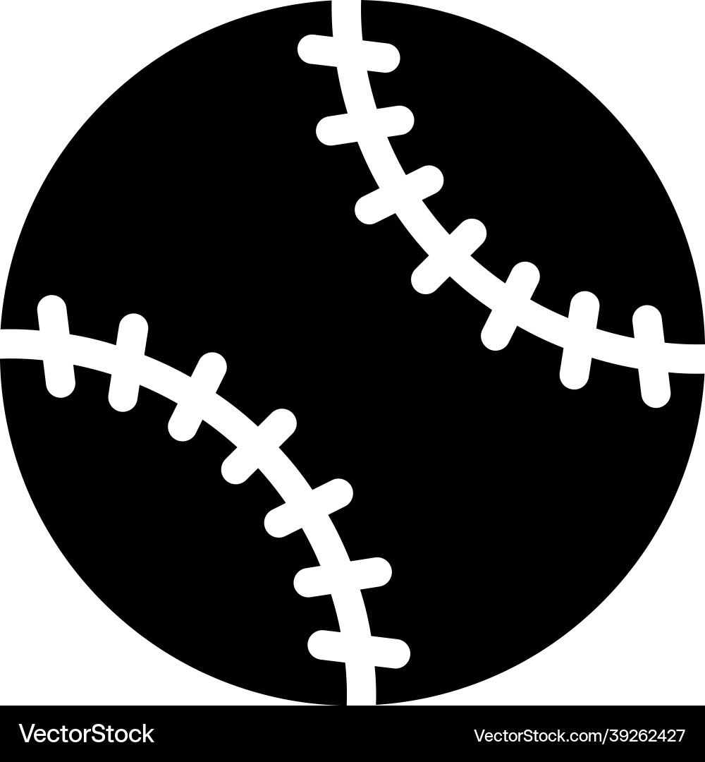 Baseball Ball Icon Royalty Free Vector Image - VectorStock
