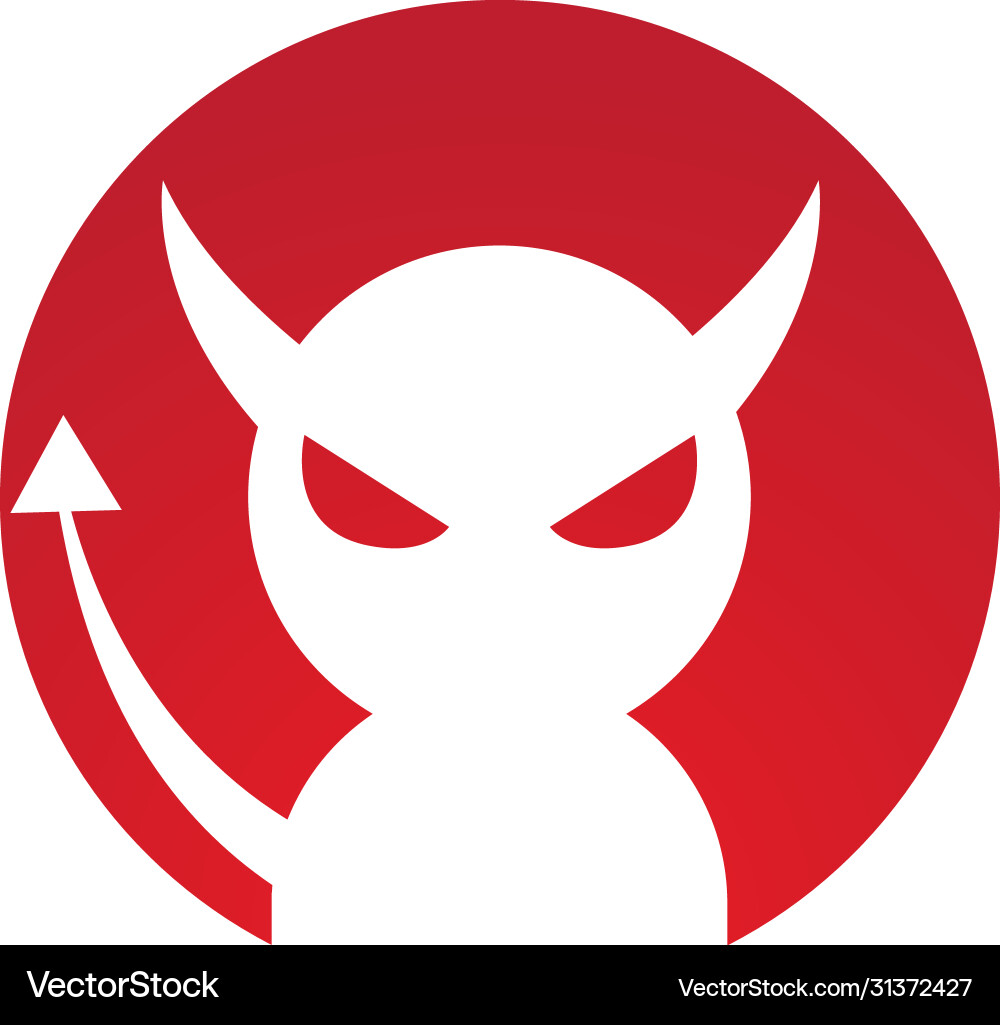 Devil logo Royalty Free Vector Image - VectorStock