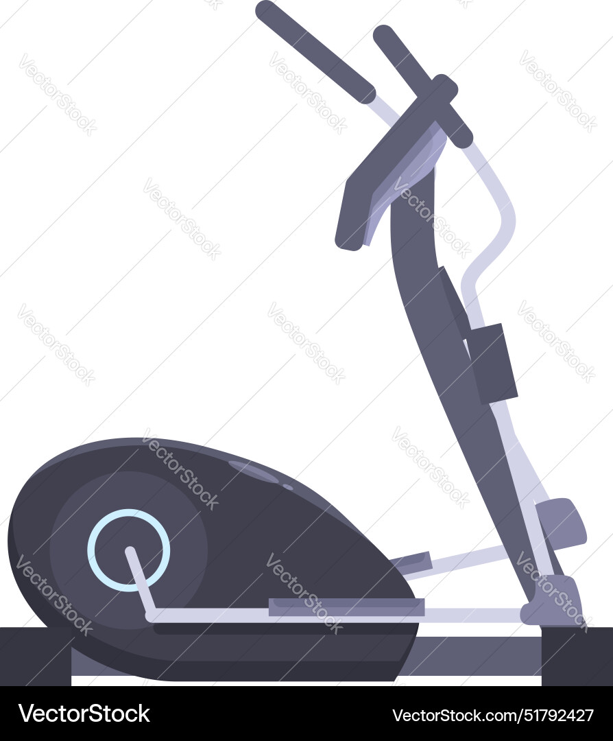 Elliptical trainer standing on white background Vector Image