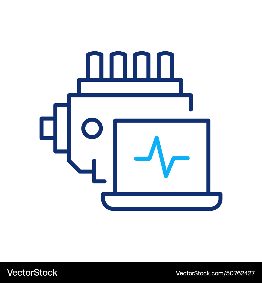 High pressure fuel pump diagnostic icon Royalty Free Vector