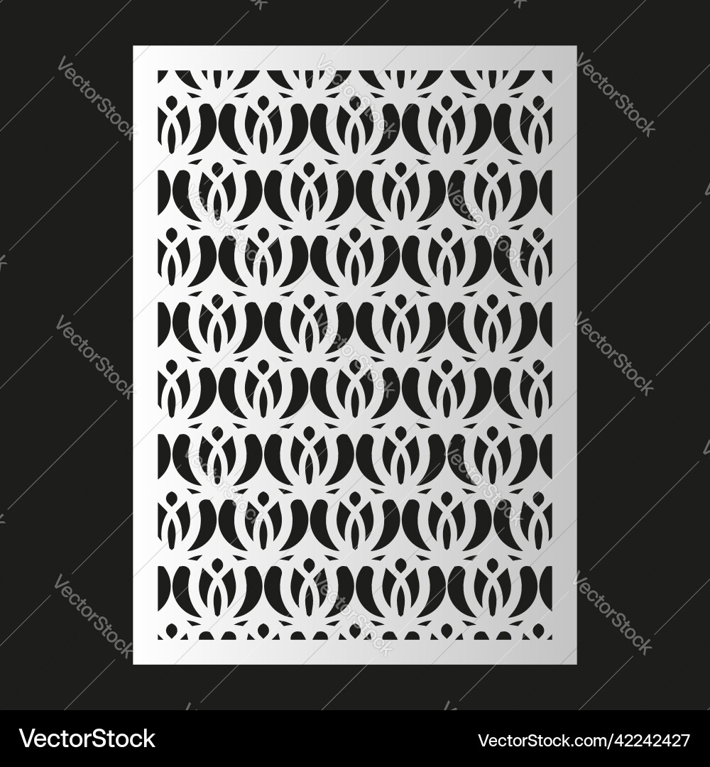 Jali design for cnc router and laser cut Vector Image