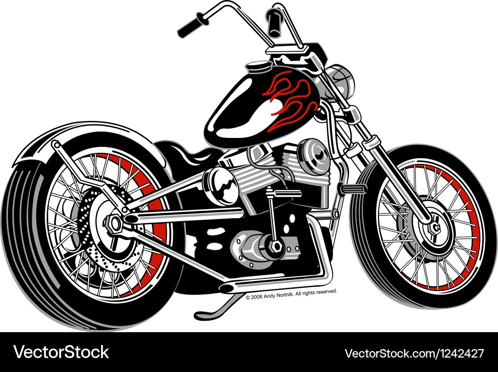 Motorcycle Royalty Free Vector Image - VectorStock