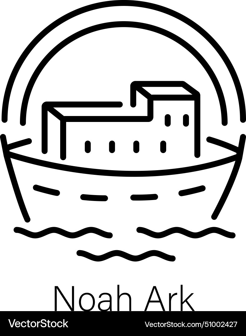Noah ark Royalty Free Vector Image - VectorStock