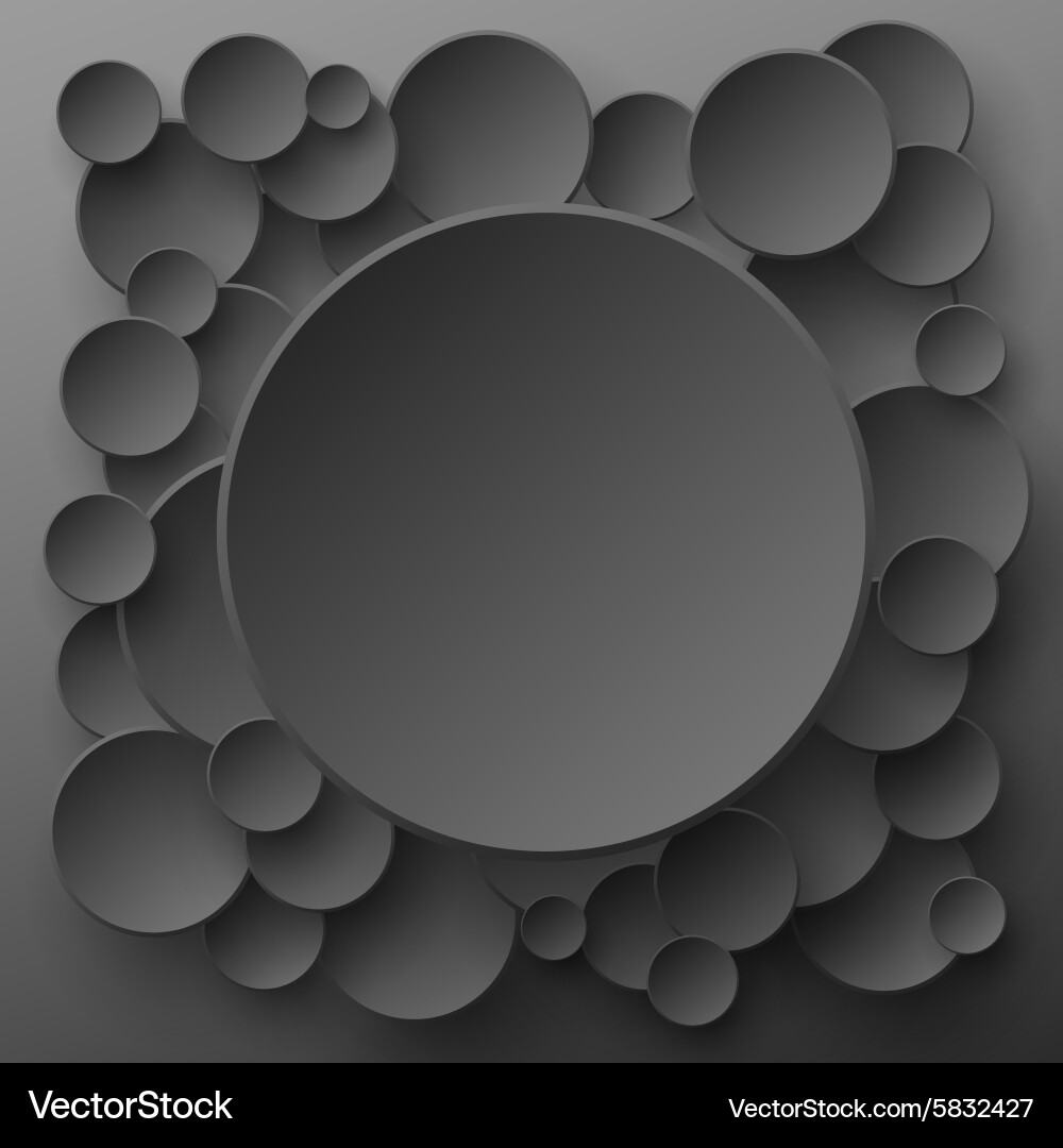 Paper round banners Royalty Free Vector Image - VectorStock