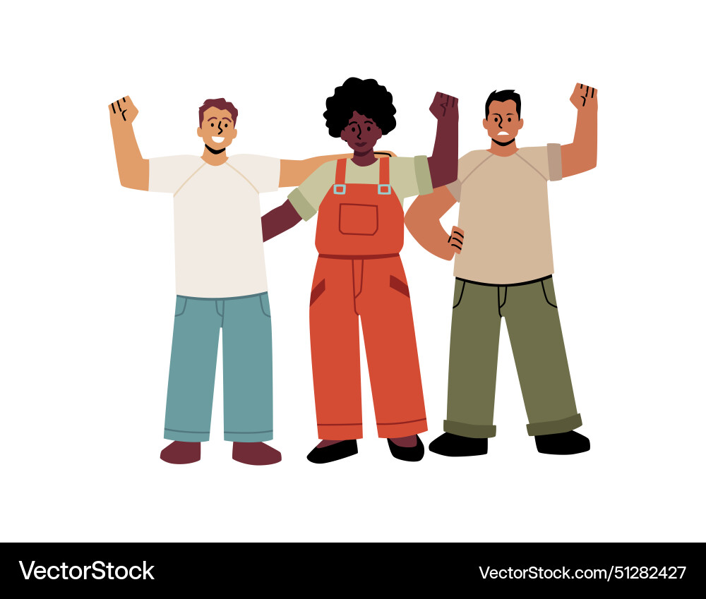 The movement for peaceful rights Royalty Free Vector Image
