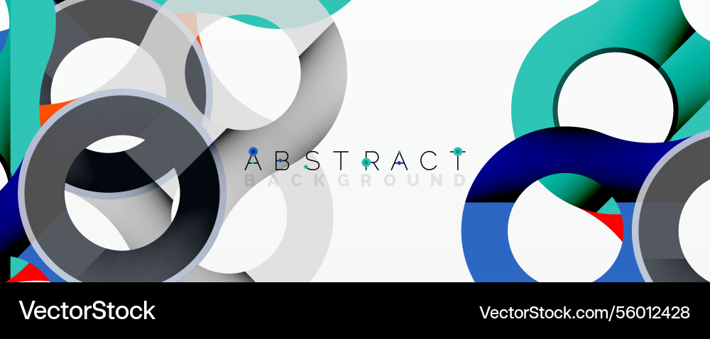 Abstract circle element composition Royalty Free Vector