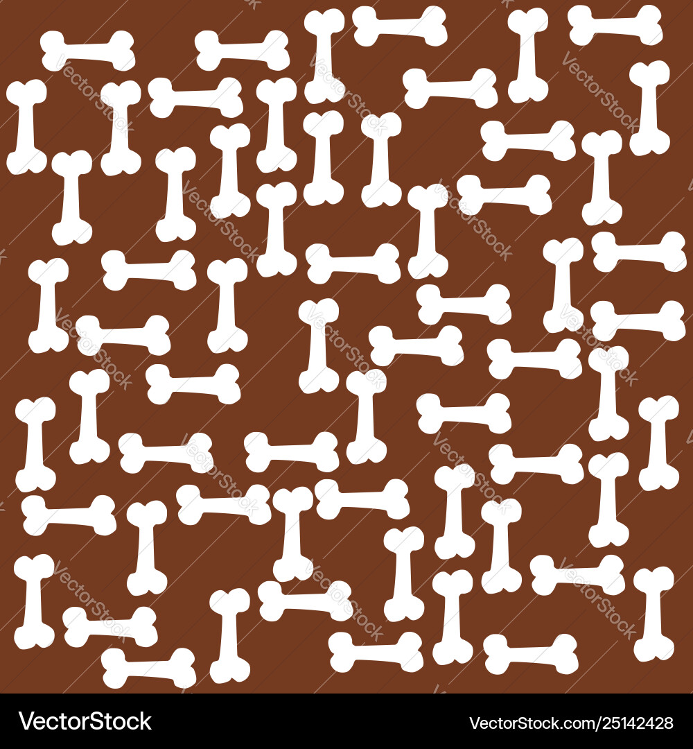 Dog bone texture Royalty Free Vector Image - VectorStock