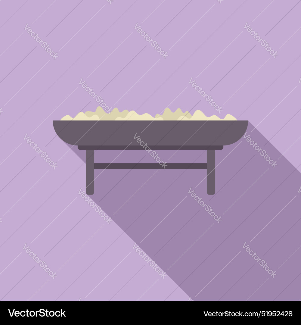 Gold mining washing table separating from Vector Image