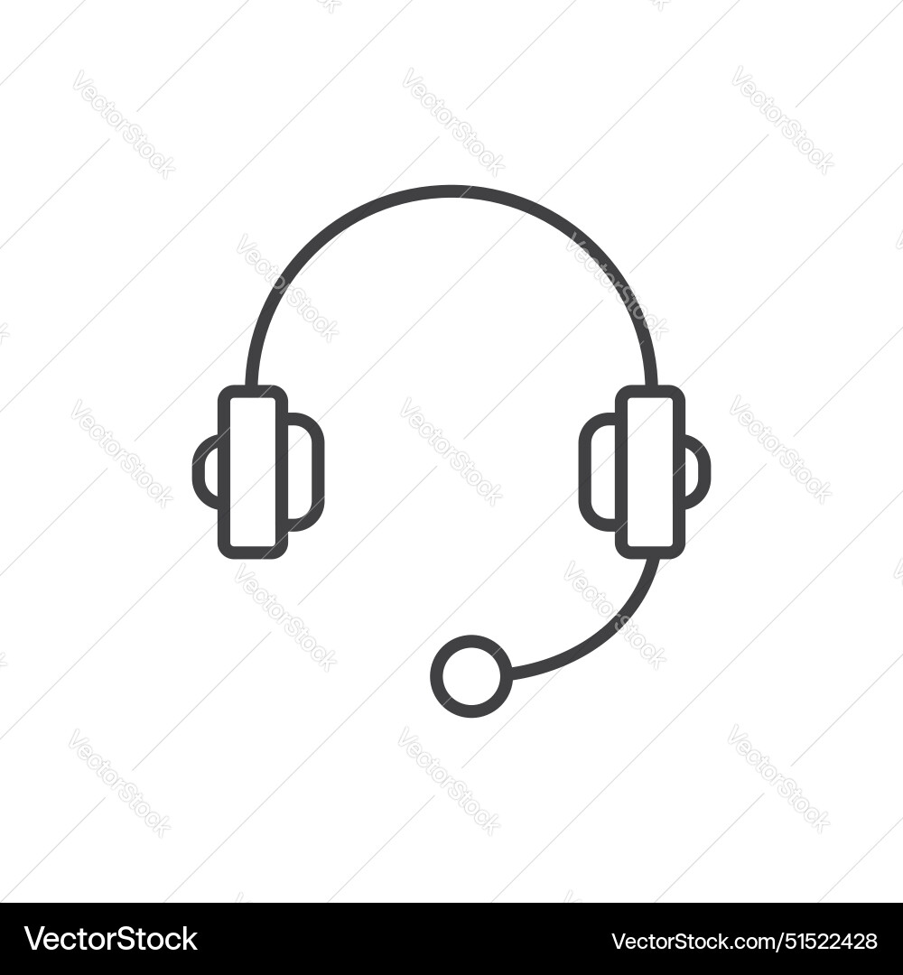 Headset icon Royalty Free Vector Image - VectorStock