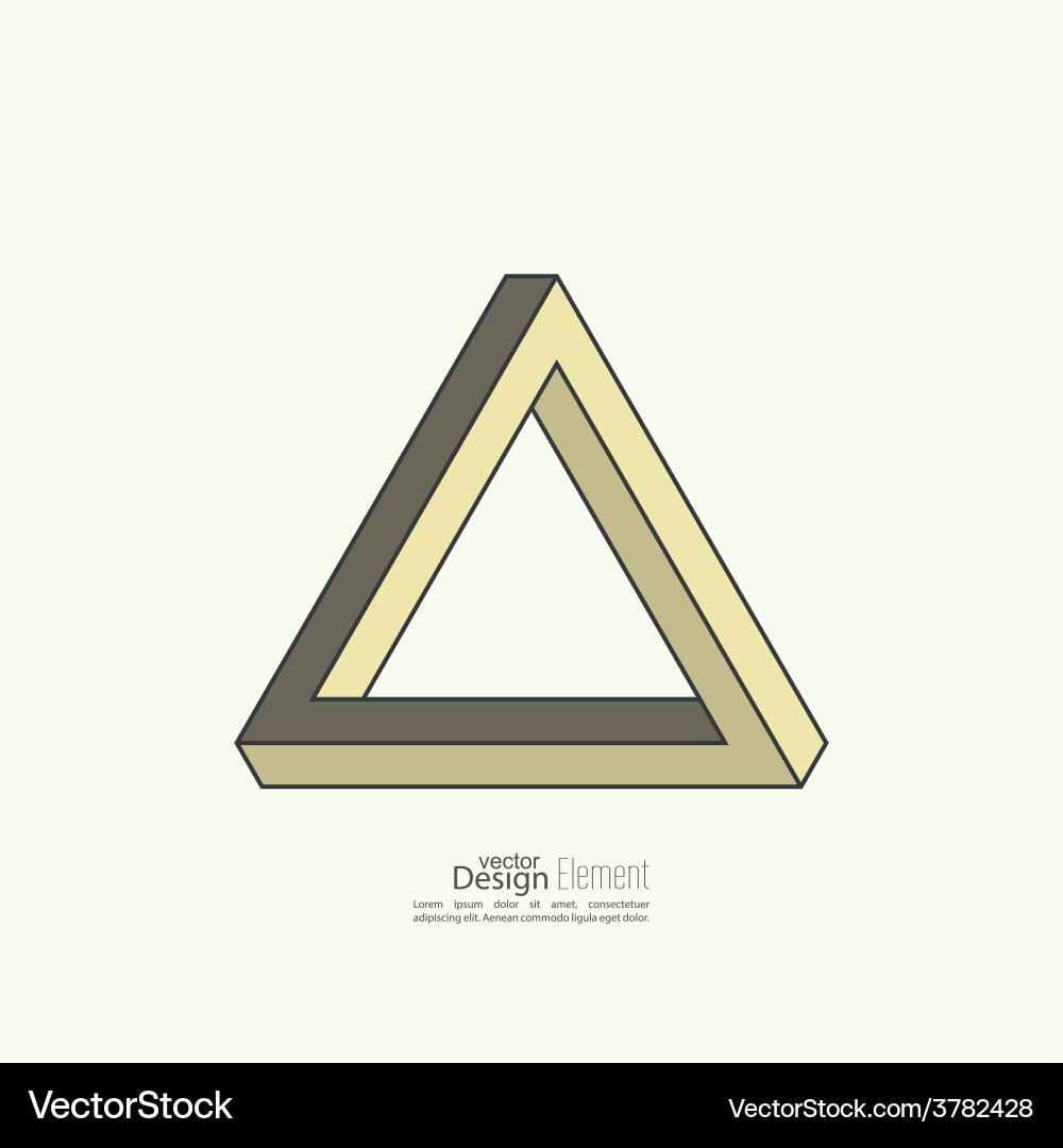 Infinite looped triangle Royalty Free Vector Image