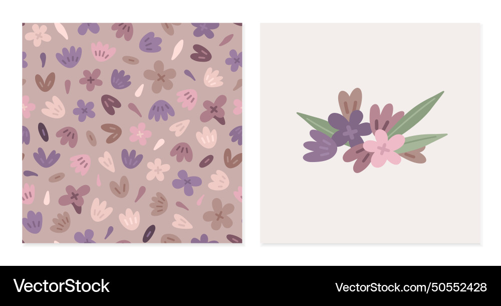 Lavender cute cards Royalty Free Vector Image - VectorStock