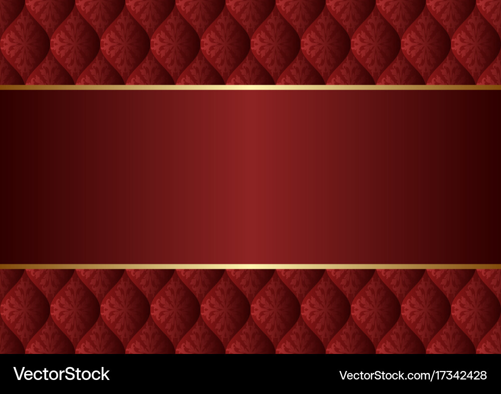 Maroon background with decorative pattern Vector Image