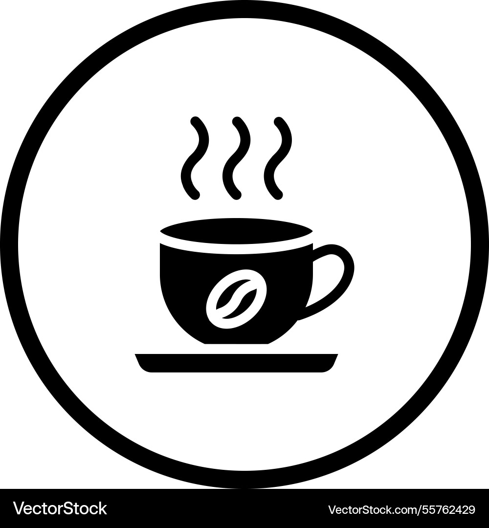 Coffee icon design Royalty Free Vector Image - VectorStock