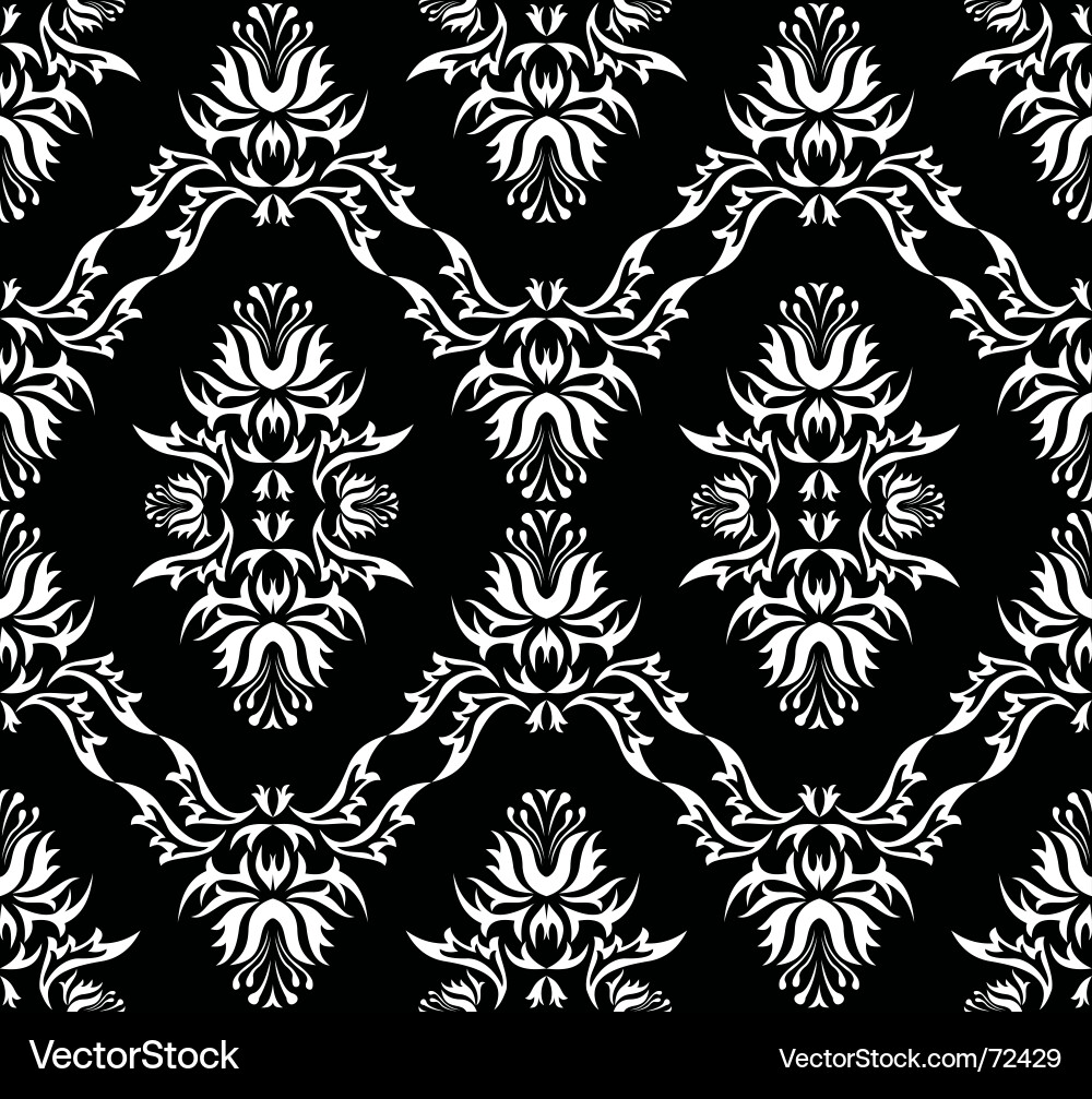 Damask victorian pattern Royalty Free Vector Image