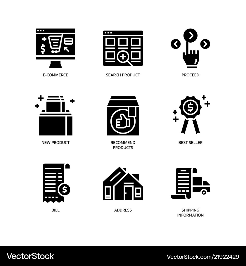 E-commerce website icon Royalty Free Vector Image