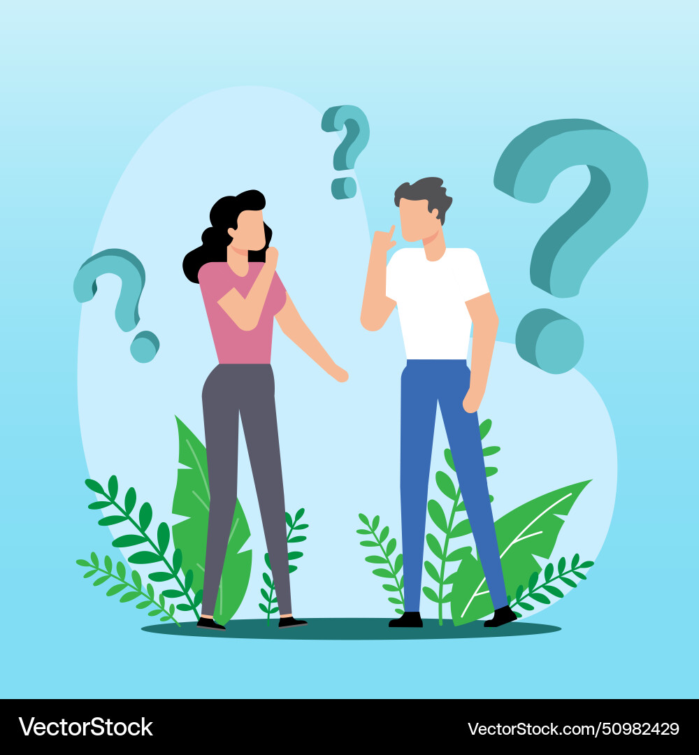Frequently asked questions concept Royalty Free Vector Image