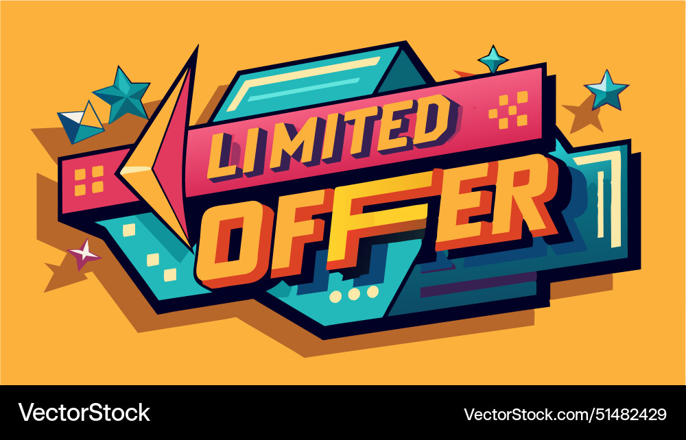 Limited offer sign Royalty Free Vector Image - VectorStock