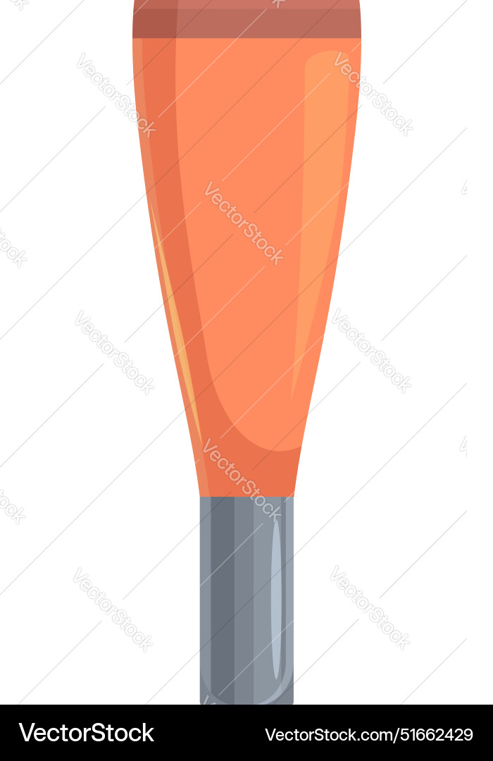 Orange marker pen drawing line on paper Royalty Free Vector