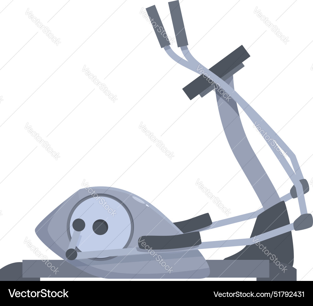 Elliptical trainer standing upright for home Vector Image