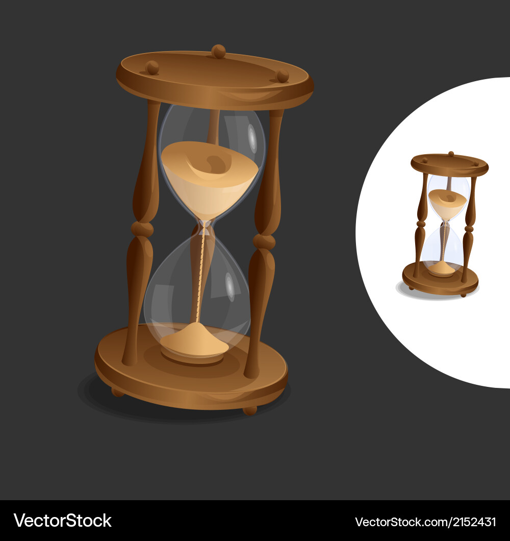 Hourglass Royalty Free Vector Image - VectorStock
