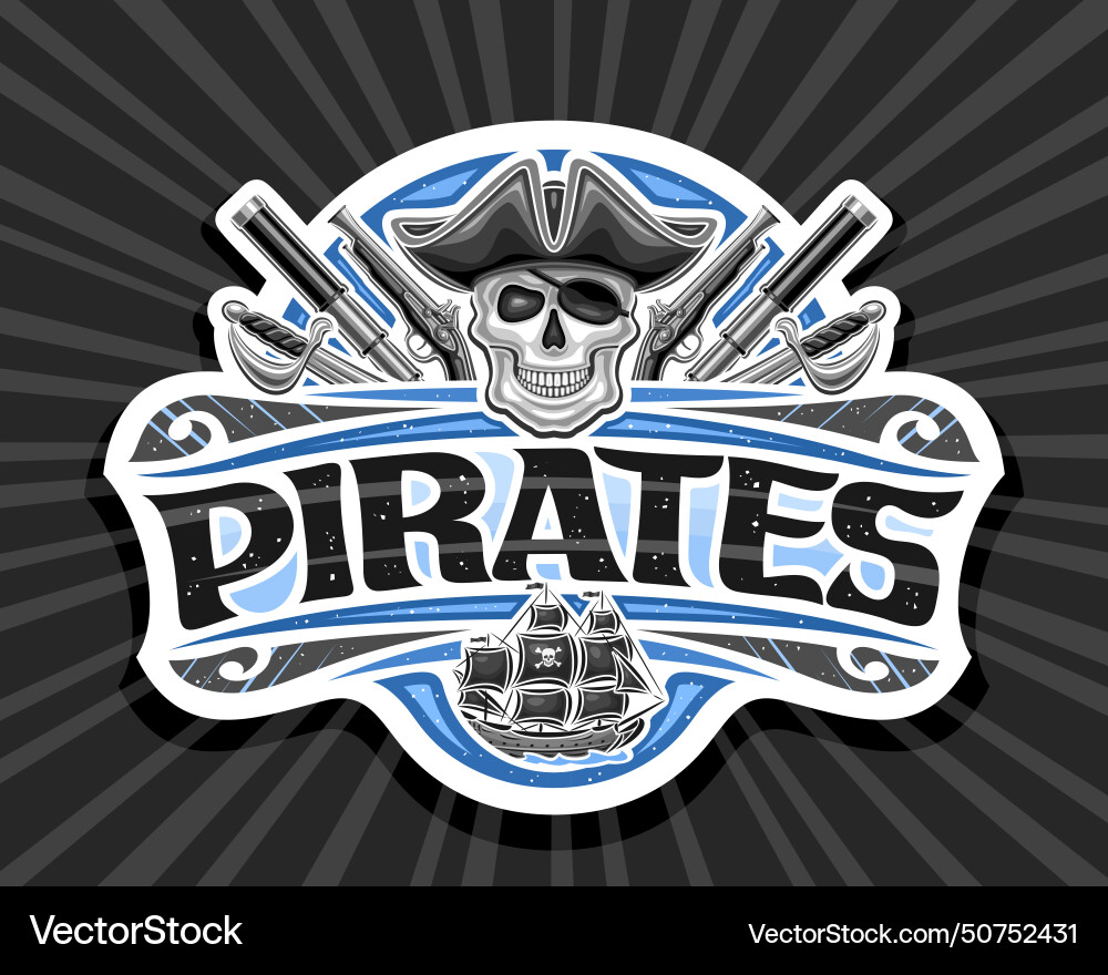 Logo for pirates Royalty Free Vector Image - VectorStock