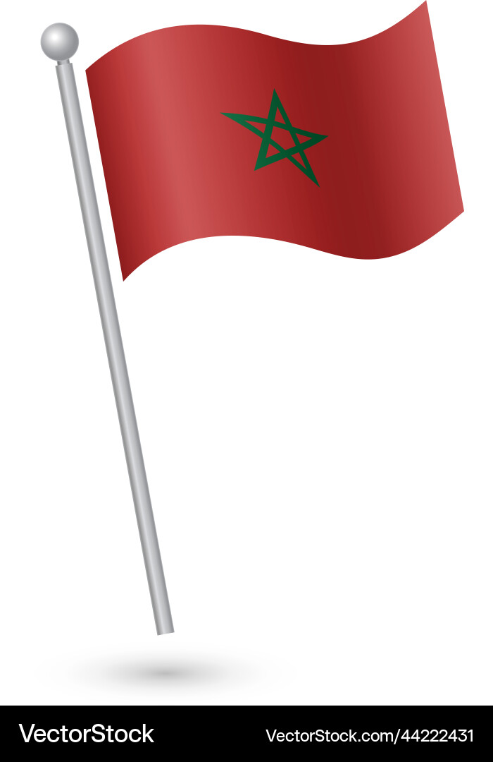Morocco national flag Royalty Free Vector Image