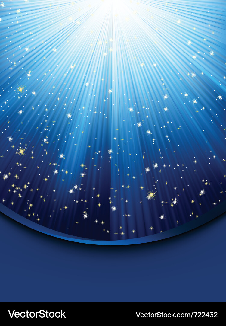 Blue luminous rays Royalty Free Vector Image - VectorStock