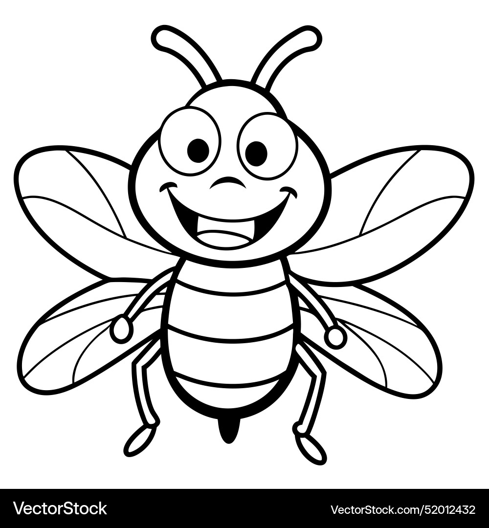 Fly bug smiles icon Royalty Free Vector Image - VectorStock