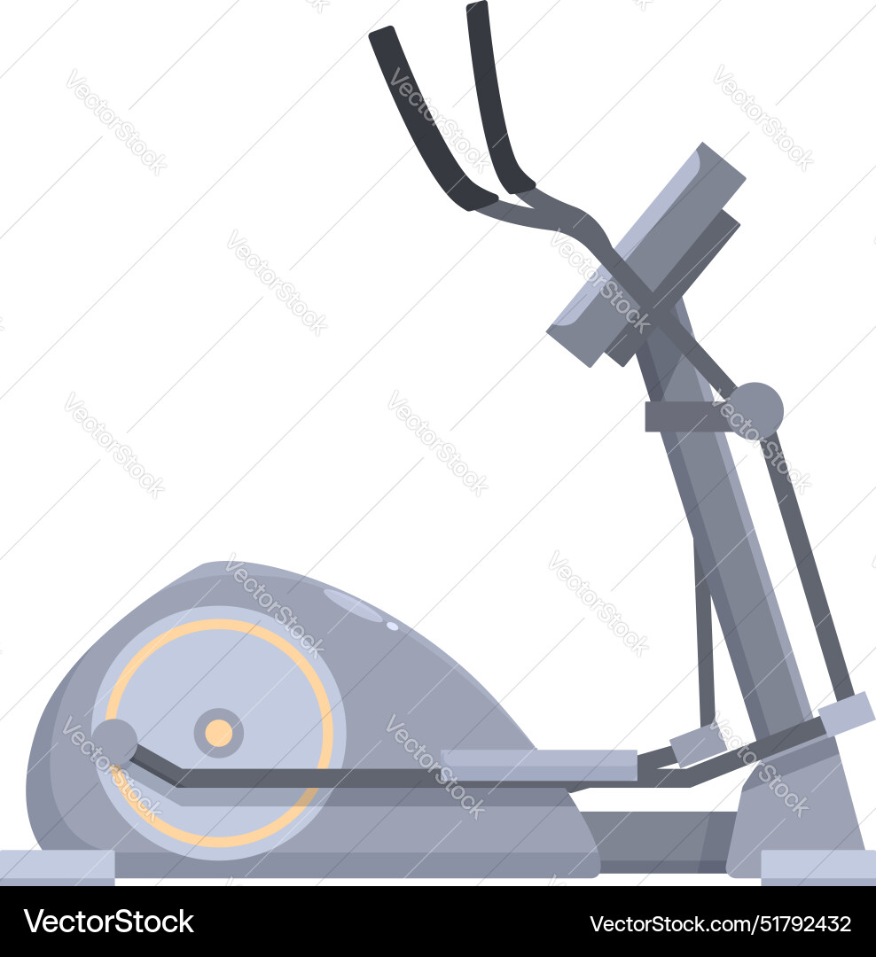 Modern elliptical trainer machine for home gym Vector Image