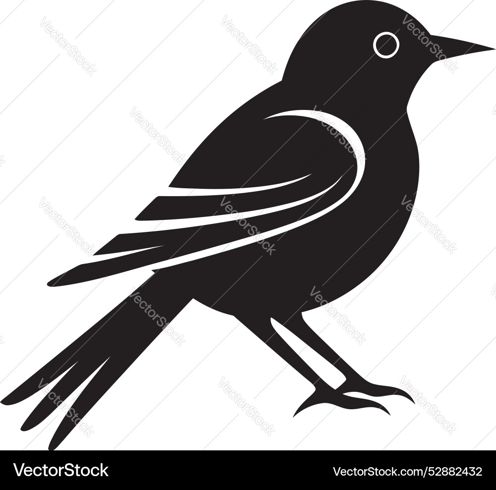 Ravens perch icon majestic hawk crest Royalty Free Vector