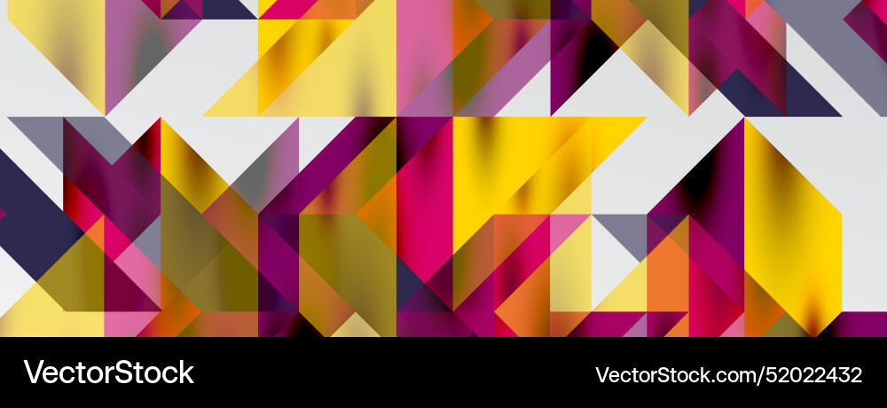 Tech minimal overlapping triangle shapes elements Vector Image