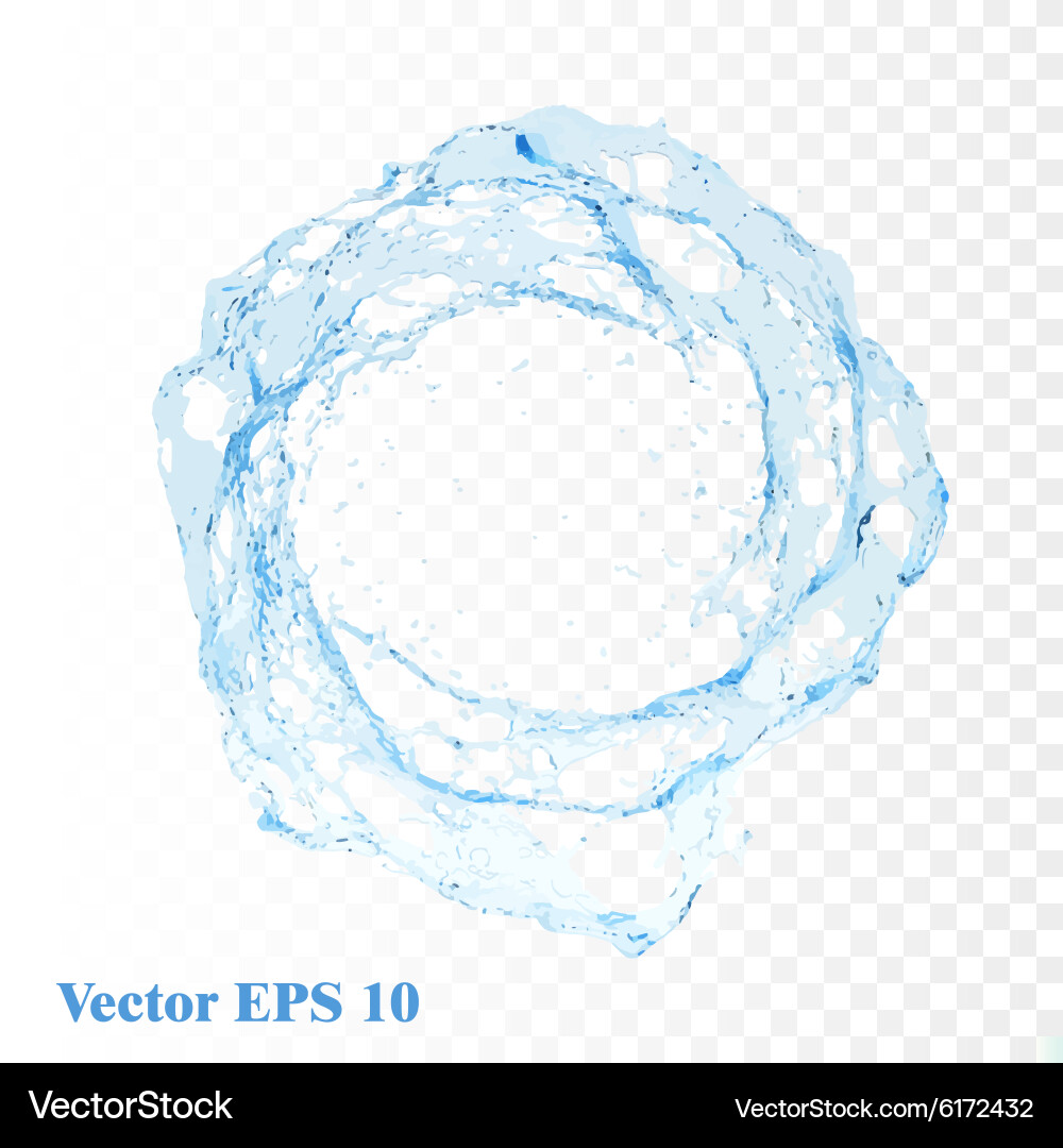 Water splash isolated Royalty Free Vector Image