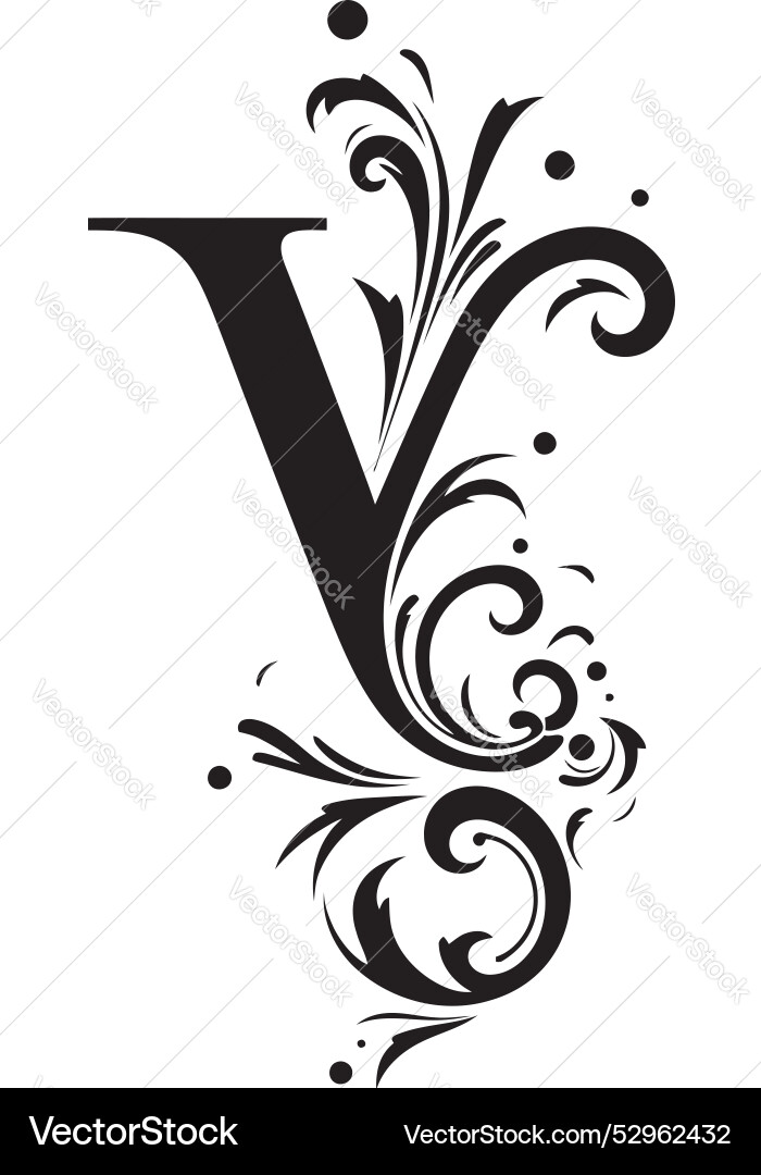 Yuletide aura festive letter y decor yonder Vector Image