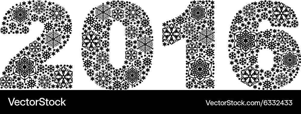 2016 Royalty Free Vector Image - VectorStock