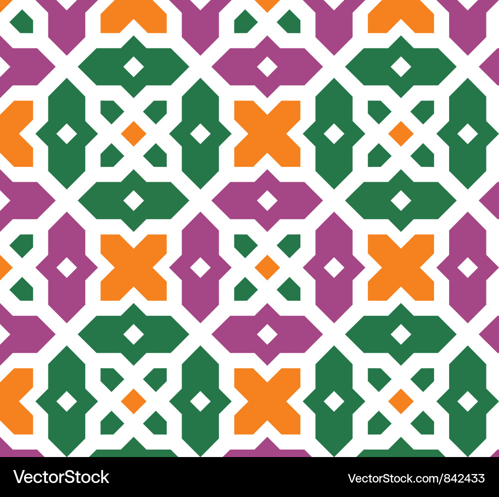 Islamic Tile Pattern Royalty Free Vector Image