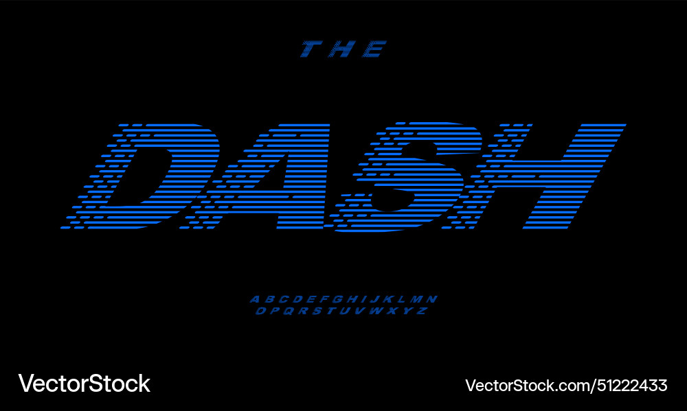 Racing swift alphabet dashed letters halftone Vector Image Racing swift alphabet dashed letters halftone Vector Image