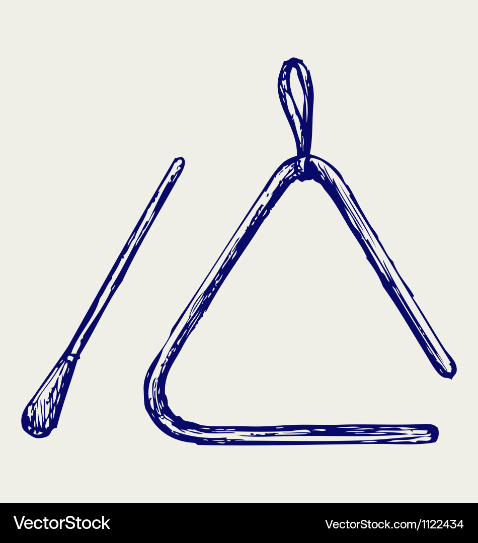 Musical triangle Royalty Free Vector Image - VectorStock