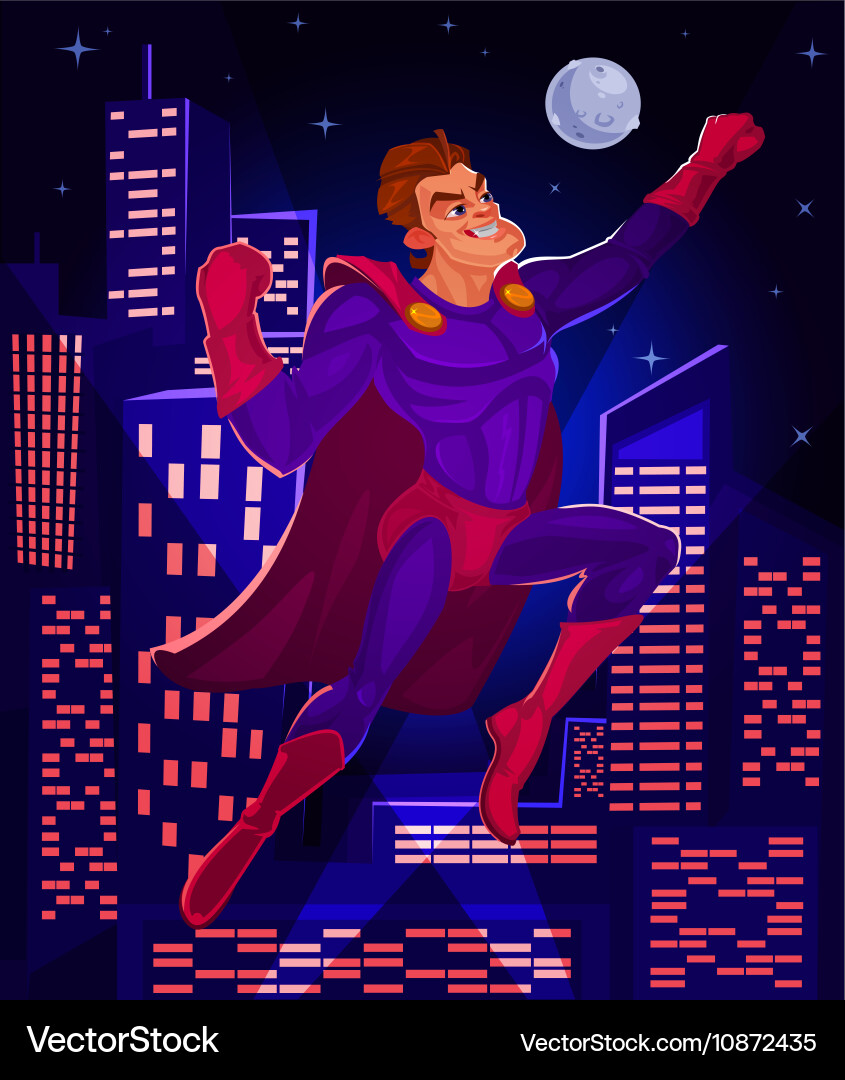 A superman Royalty Free Vector Image - VectorStock