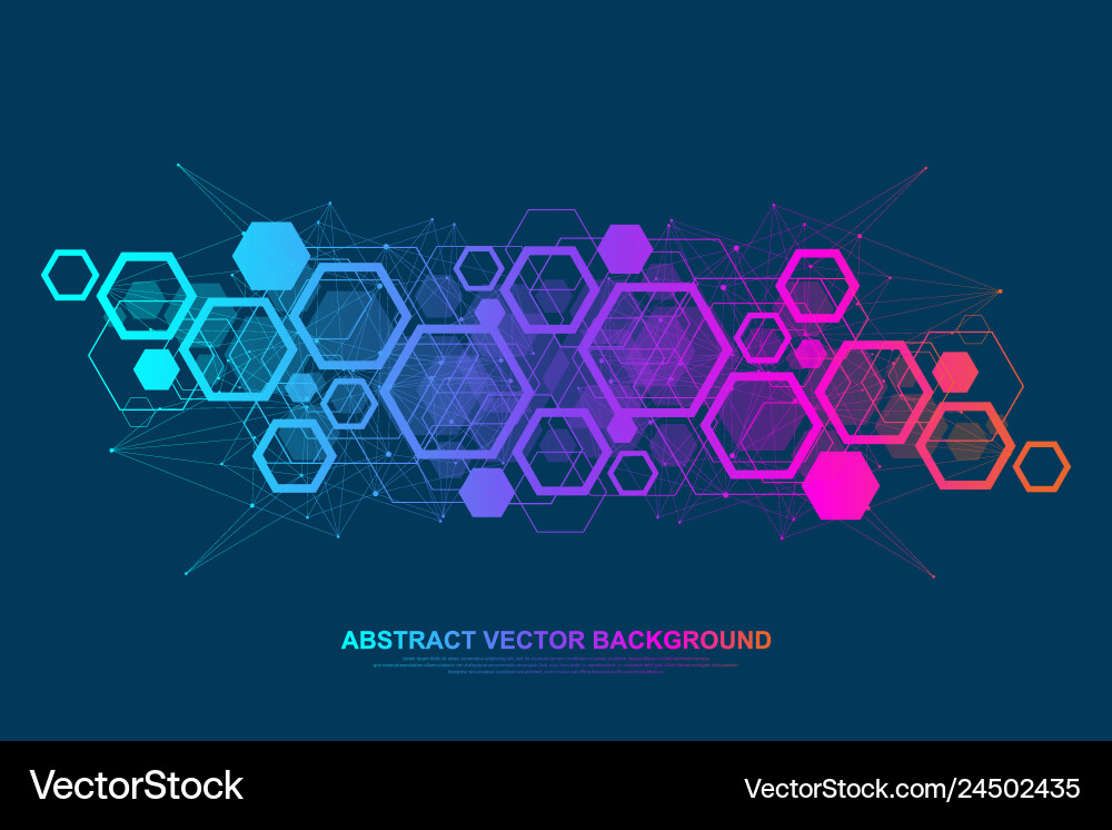 Abstract medical background dna research molecule Vector Image