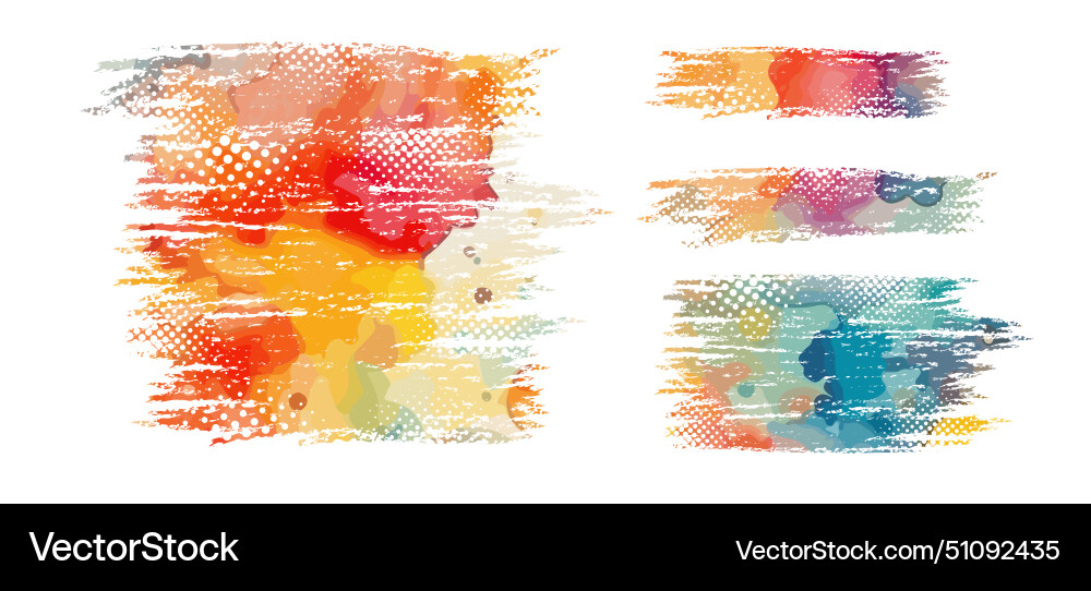 Colored blot object hand drawing not ai Royalty Free Vector