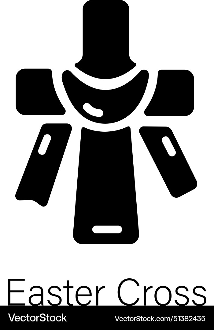 Easter cross Royalty Free Vector Image - VectorStock