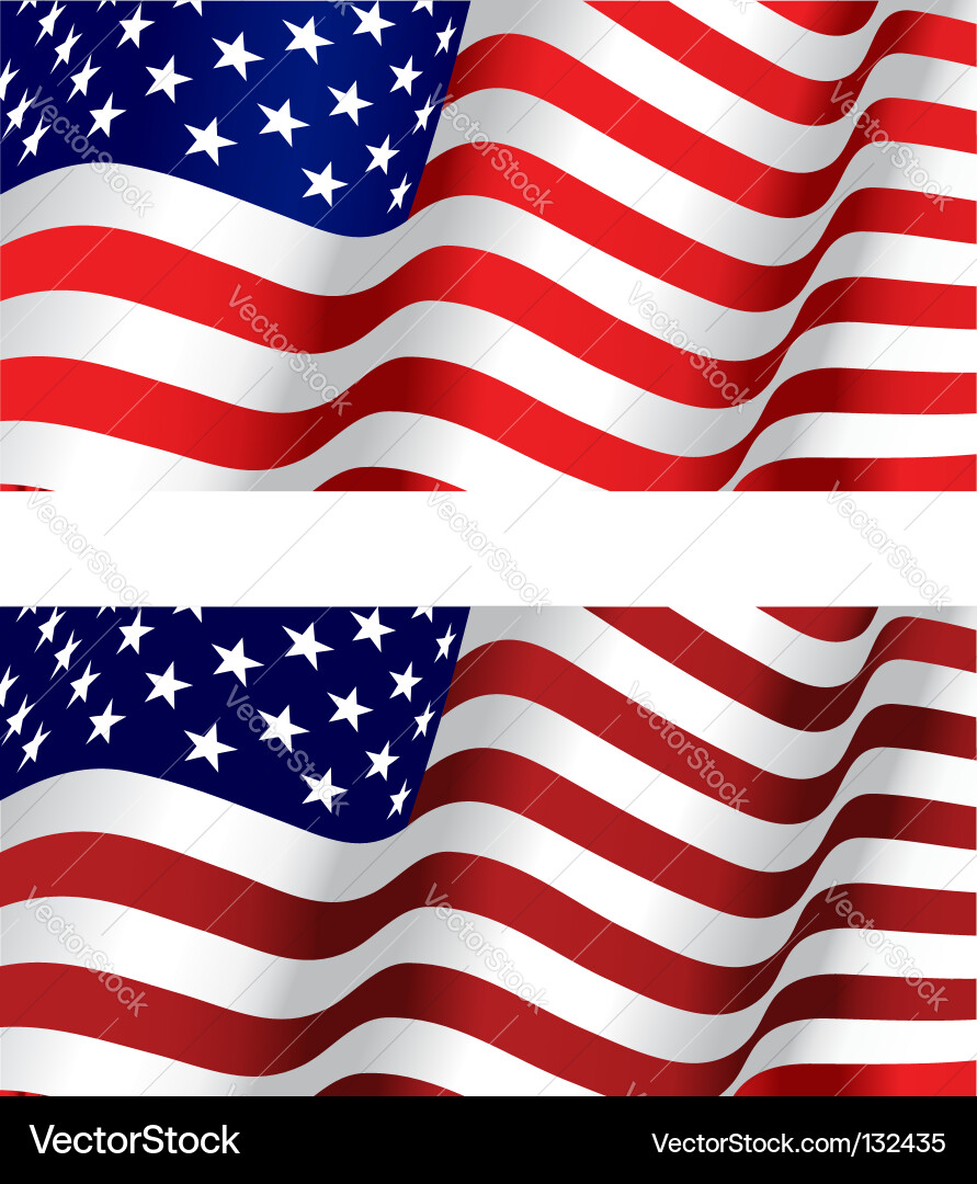 Flag of usa Royalty Free Vector Image - VectorStock