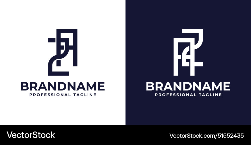 Letters za and az monogram logo suitable for any Vector Image