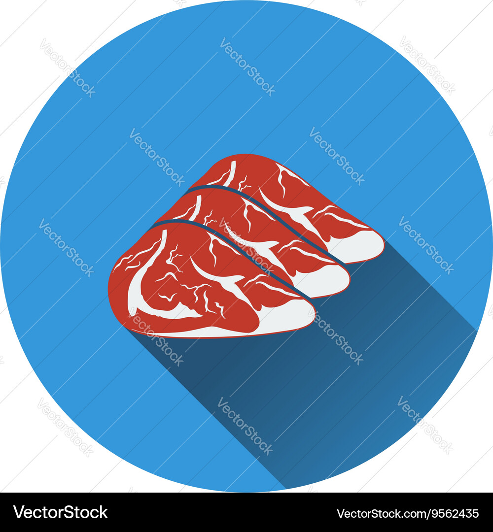 Raw meat steak icon Royalty Free Vector Image - VectorStock