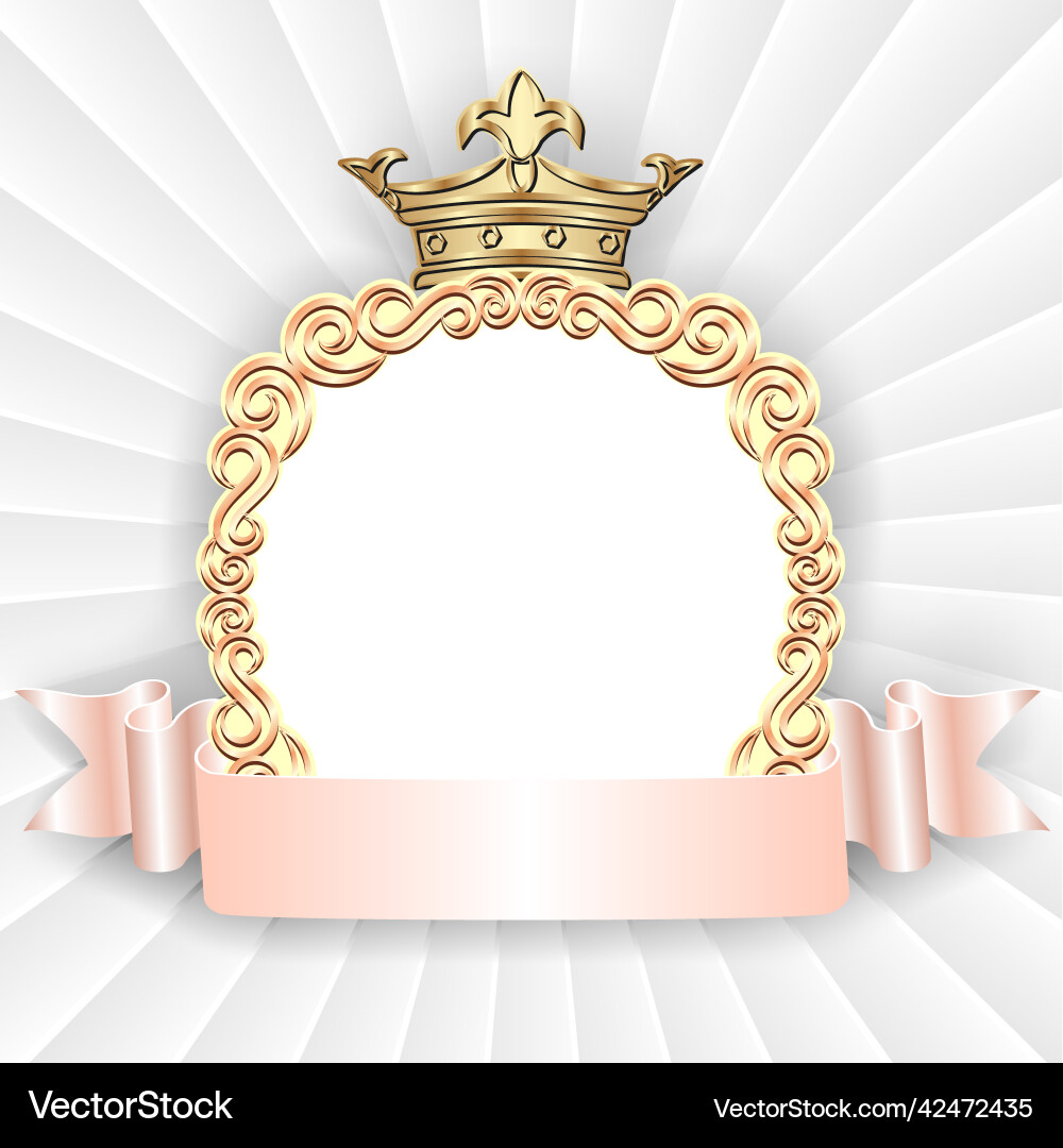 Royal frame Royalty Free Vector Image - VectorStock