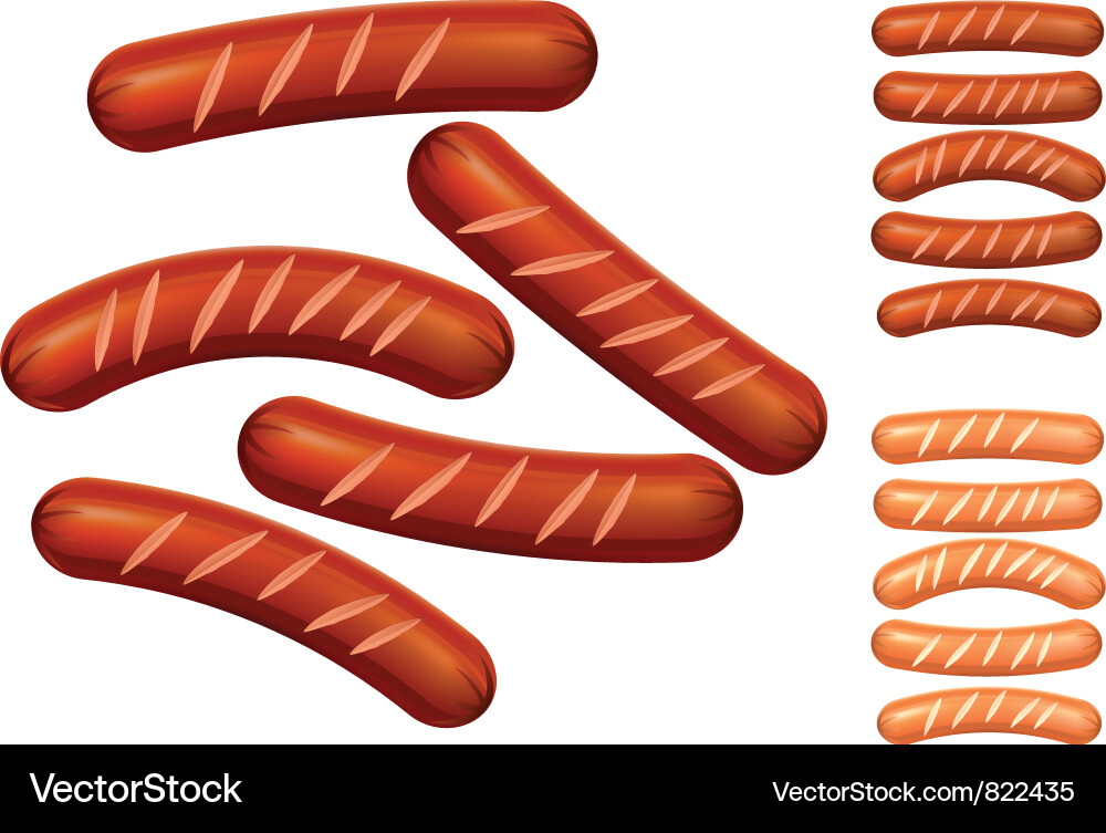 Sausage Royalty Free Vector Image - VectorStock