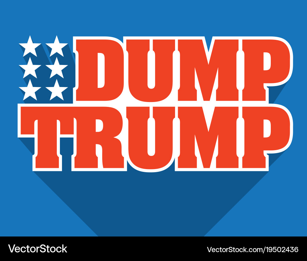 Anti Trump Graphic Royalty Free Vector Image - VectorStock