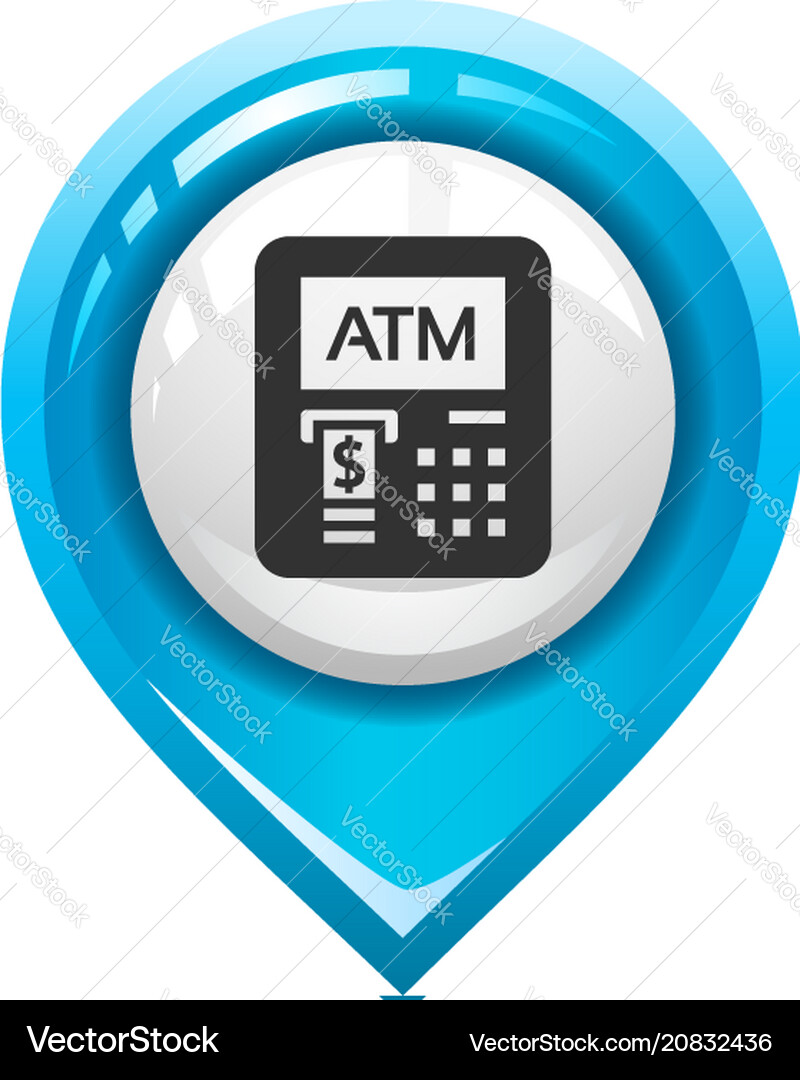 Bright Map Marker Icon Royalty Free Vector Image