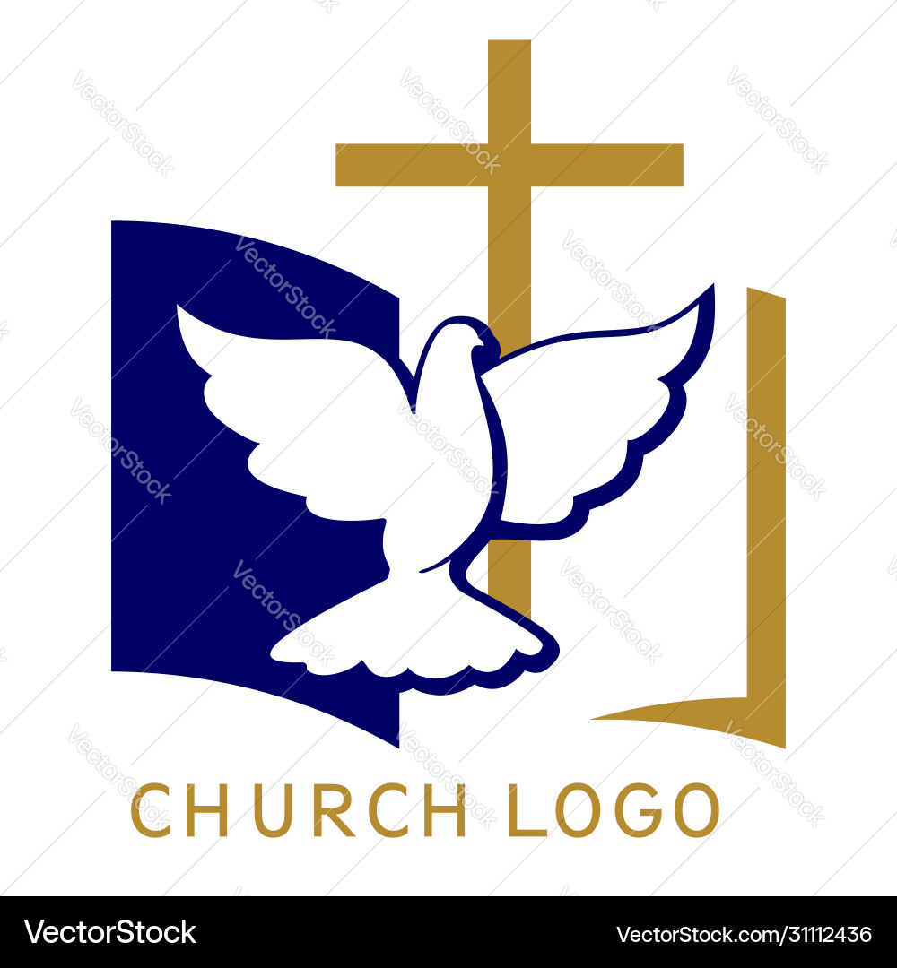Dove and cross logo Vector Images & Graphics for Commercial Use ...
